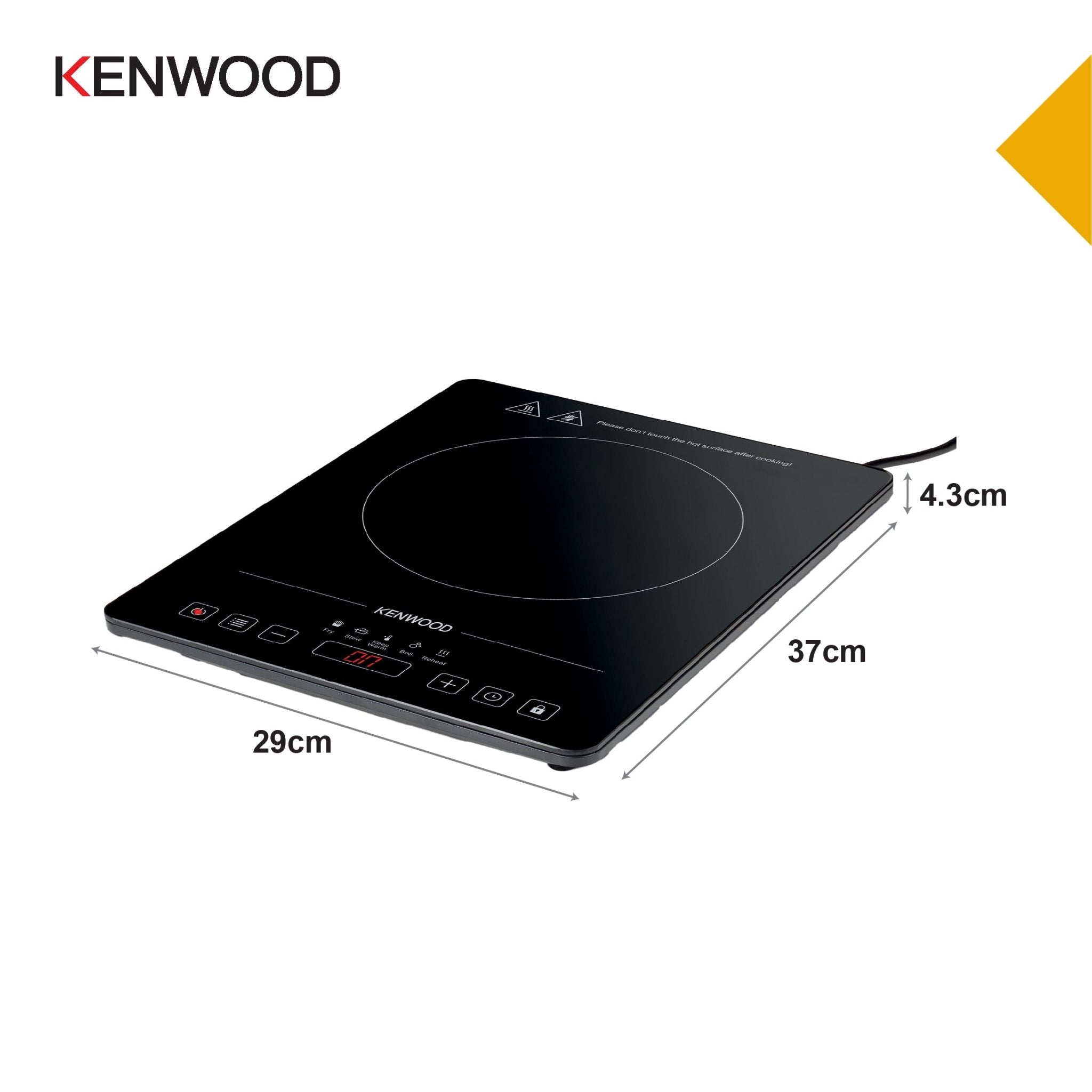 Kenwood - Single Plate Induction Cooker Black - IDC02.000BK– Kenwood ...